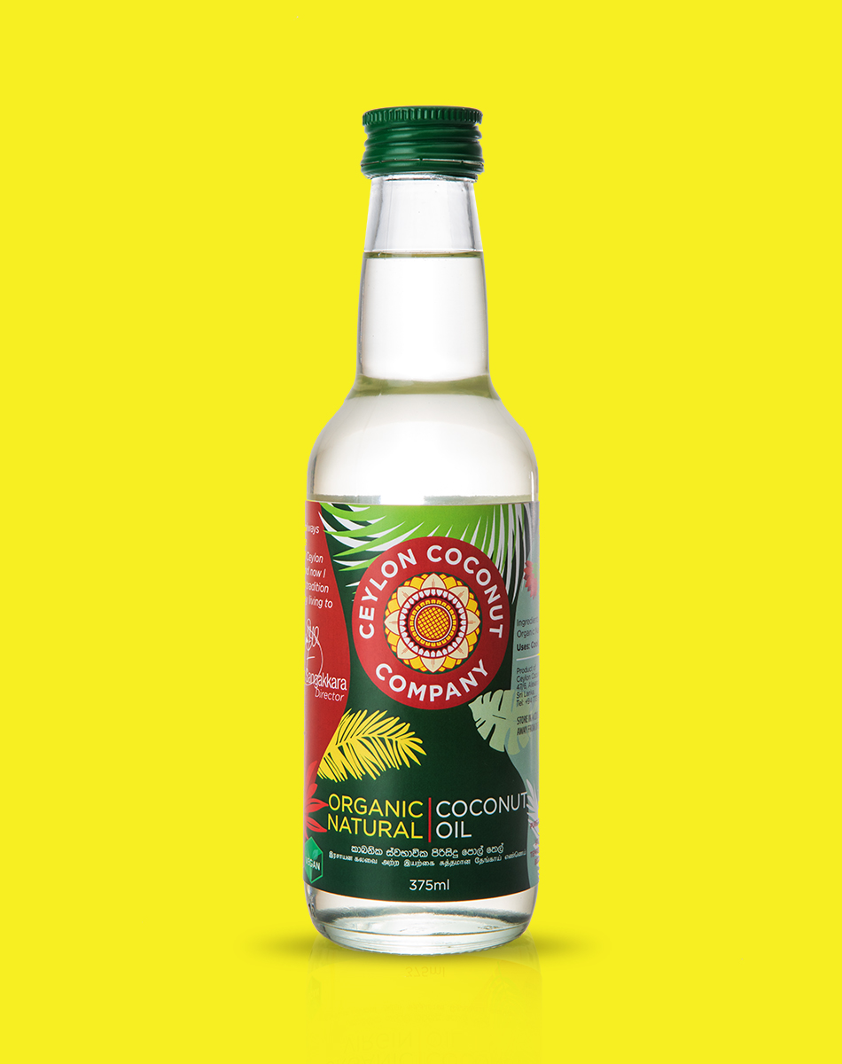 Organic virgin coconut oil 375ml - Ceylon Coconut Company
