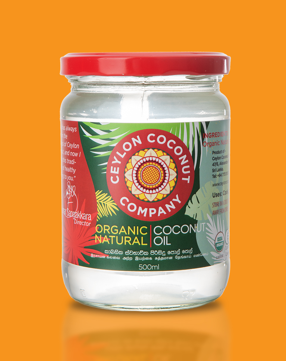 Organic Natural Coconut Oil 375ml - Ceylon Coconut Company